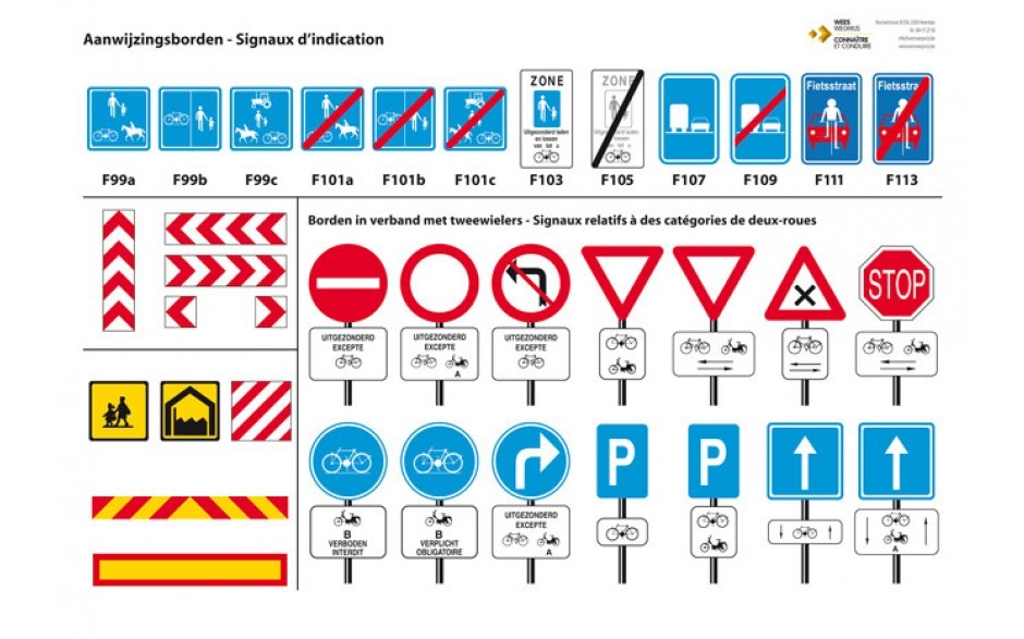 Panneaux reprenant les signaux routiers - Equipement pour auto-écoles ...
