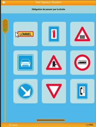 Test signaux routiers - Applis